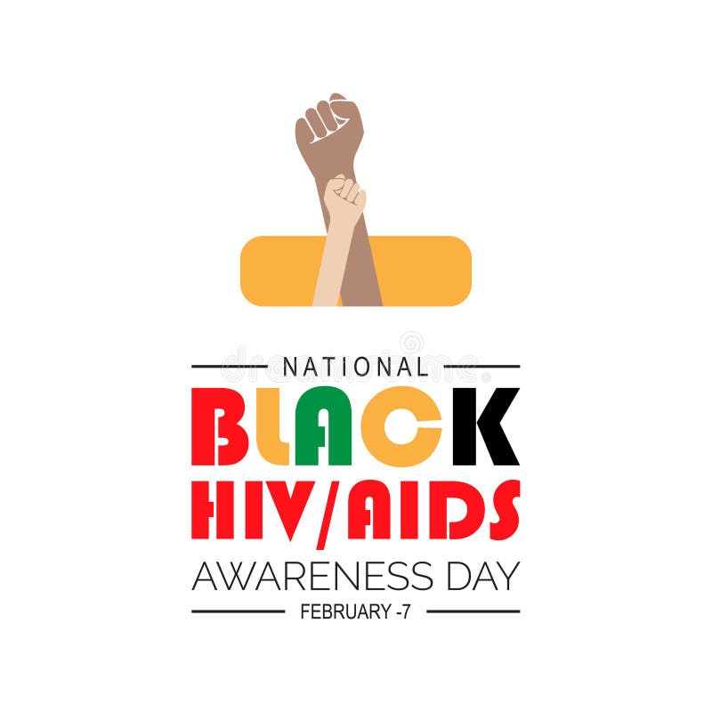 National Black HIV AIDS Awareness Day Creative Concept Design. Stock ...