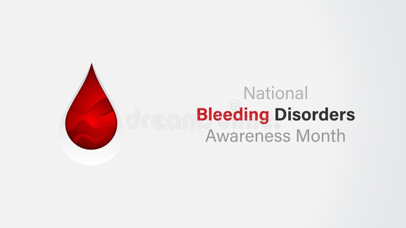 National Bleeding Disorders Awareness Month Vector Design Stock Vector ...