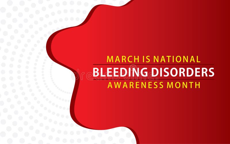 National Bleeding Disorders Awareness Month Stock Vector - Illustration ...