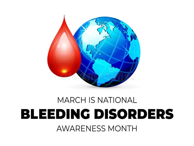National Bleeding Disorders Awareness Month. Vector Illustration on ...