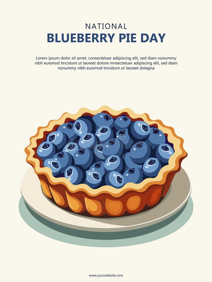 Blueberry Pie Poster Stock Illustrations – 454 Blueberry Pie Poster ...
