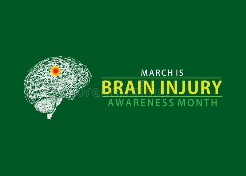 National Brain Injury Awareness Month Vector Illustration Stock Vector ...