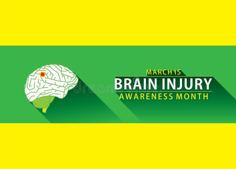 National Brain Injury Awareness Month Vector Illustration Stock Vector ...