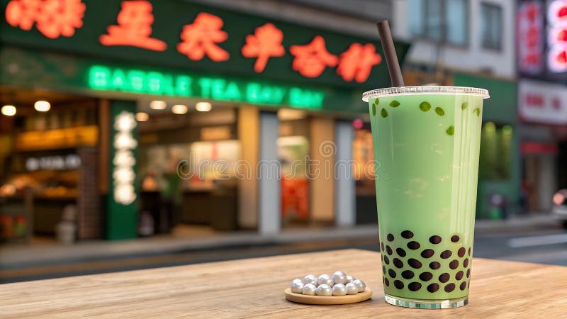National Bubble Tea Day Celebration Banner with Modern Design Stock ...
