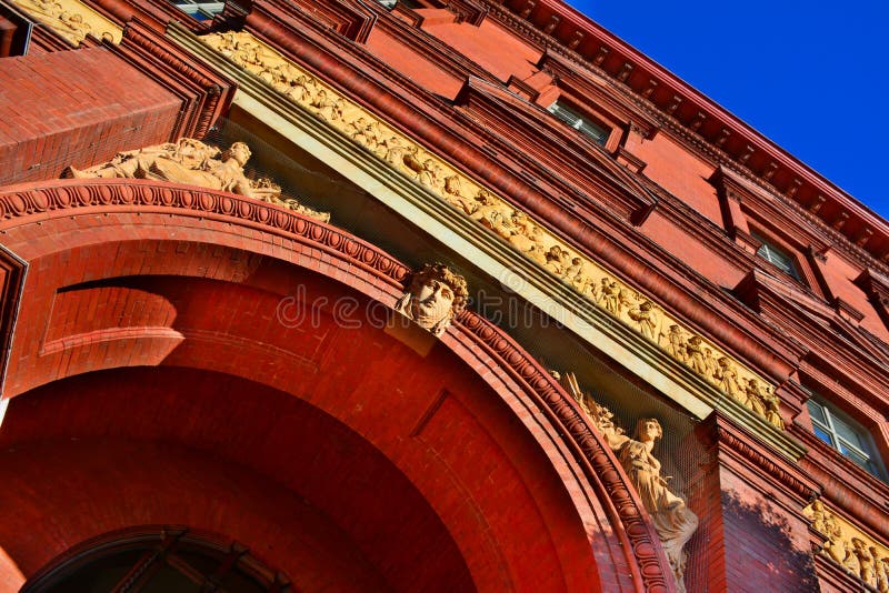 National Building Museum, Washington DC, Exterior Stock Image - Image ...
