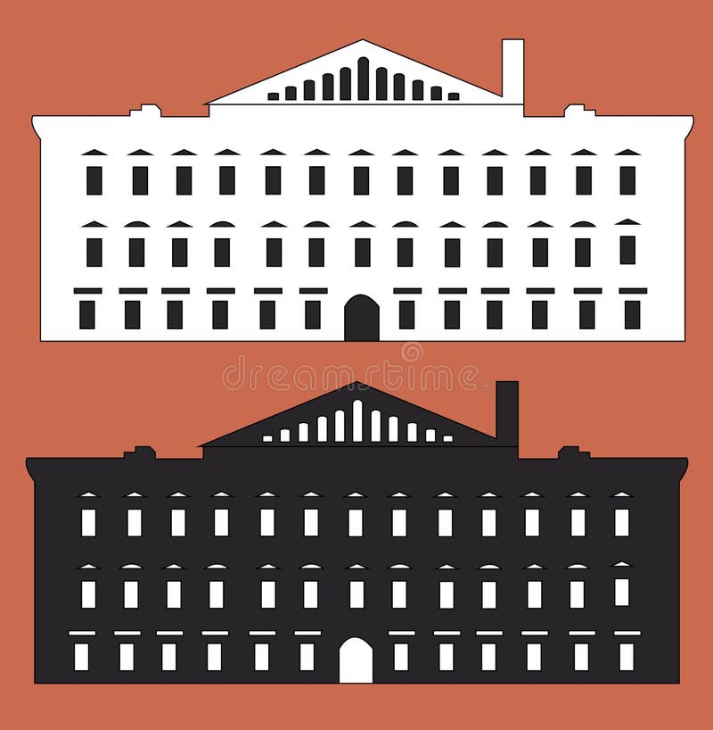 National Building Museum Washington DC Stock Vector - Illustration of ...