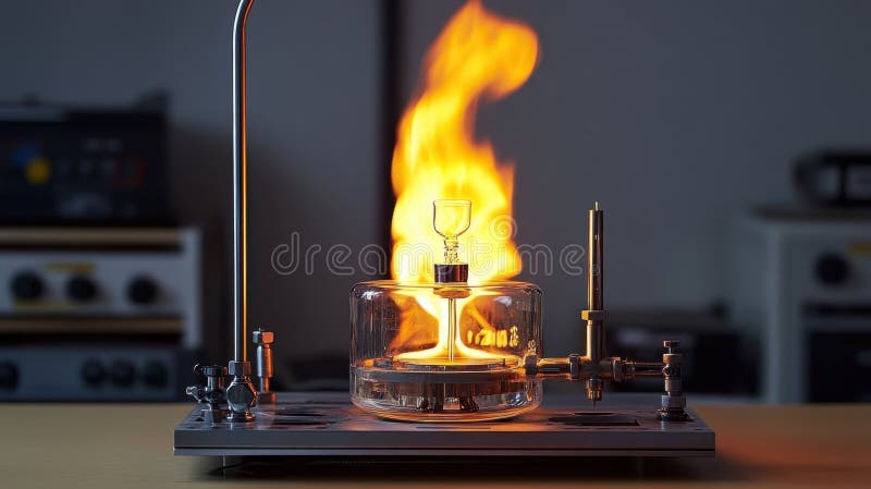 National Bunsen Burner Day Scientific Experiment with Burner Flame in ...