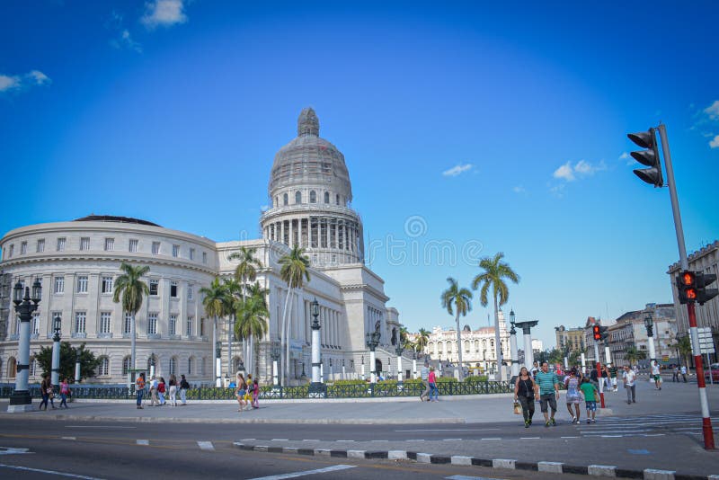 National Capitol of Cuba, editorial photo. Image of palace - 292972676