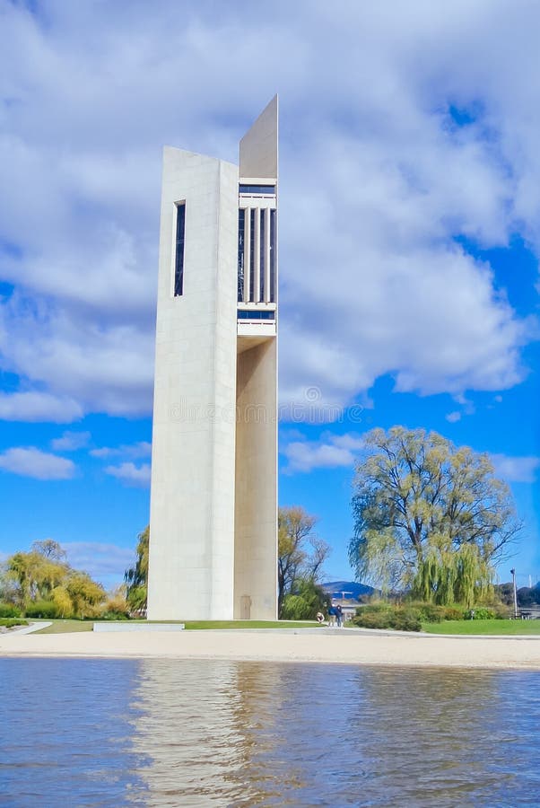 National Carillon in Canberra Australia Stock Image - Image of famous ...