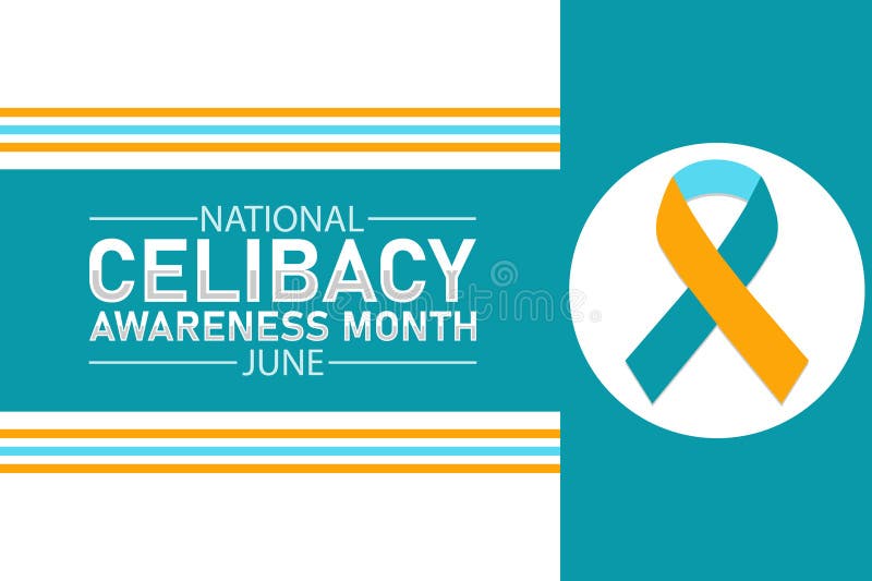 National Celibacy Awareness Month Stock Vector - Illustration of unity ...