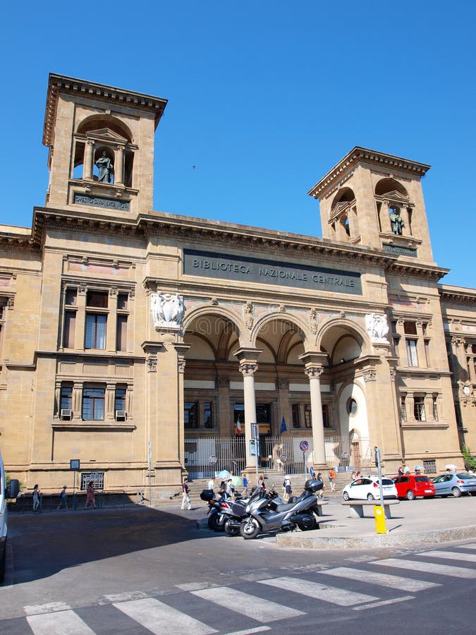 National Central Library, Florence, Italy Stock Image - Image of ...