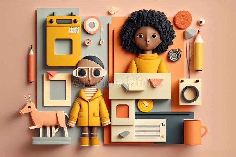 National Childrens Craft, Created with Generative AI Technology Stock ...