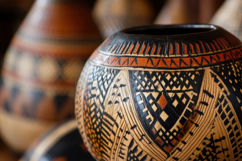 National Clay Week Intricate Patterns on Handcrafted African Pottery ...