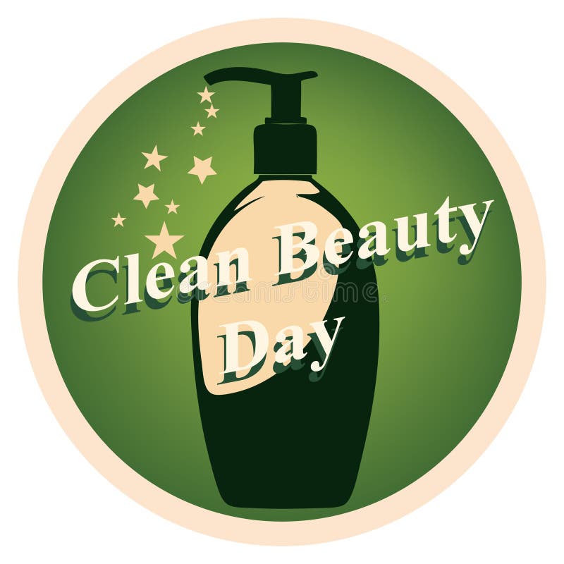 National Clean Beauty Day stock vector. Illustration of beauty - 392634114