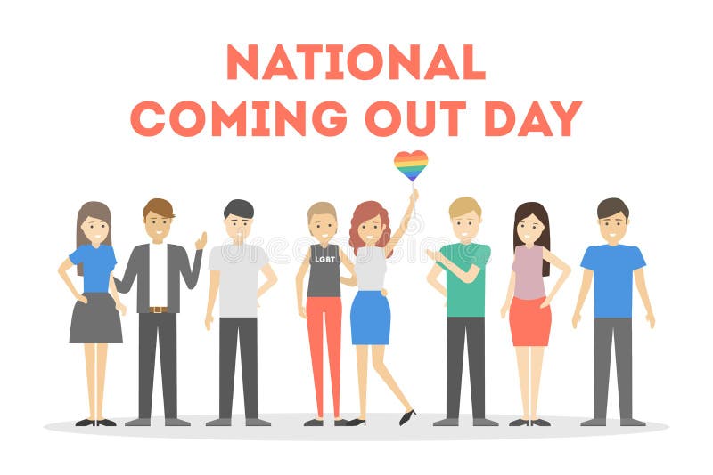 National Coming Out Day Stock Illustrations – 74 National Coming Out ...