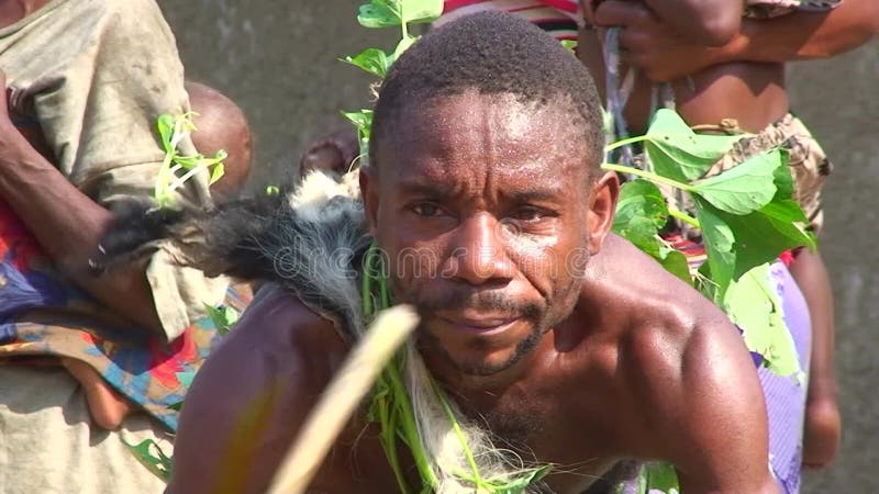 National Dance Pygmy Tribe, Audio Stock Video - Video of color ...
