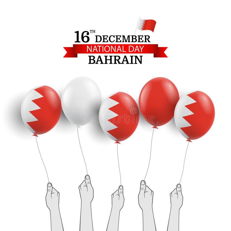 National Day Bahrain stock vector. Illustration of banner - 345863133