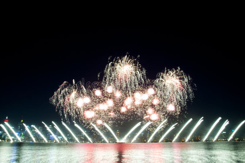 National Day Fireworks stock image. Image of foreshore - 116984745