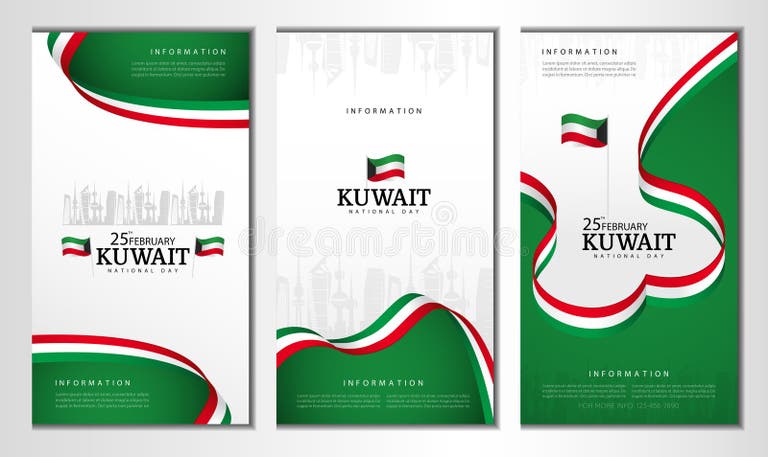 National Day Kuwait stock vector. Illustration of kuwait - 301453187