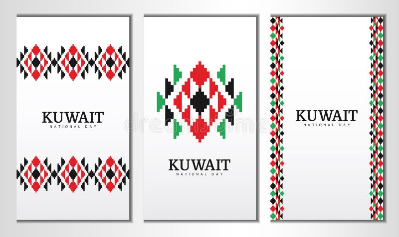 National Day Kuwait stock vector. Illustration of greeting - 301453196