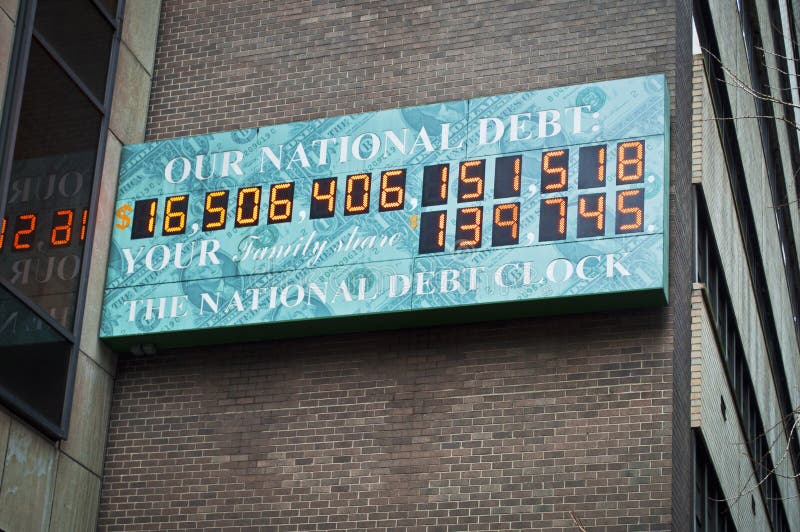 U.S. National Debt Clock editorial stock image. Image of family - 14689219