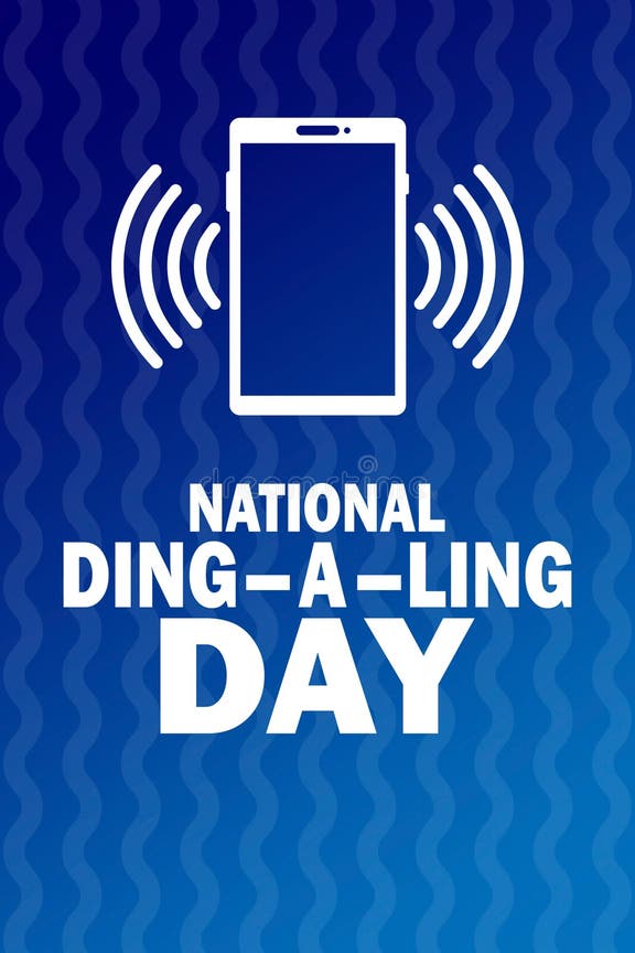 National Ding a Ling Day Vector Illustration Stock Vector ...
