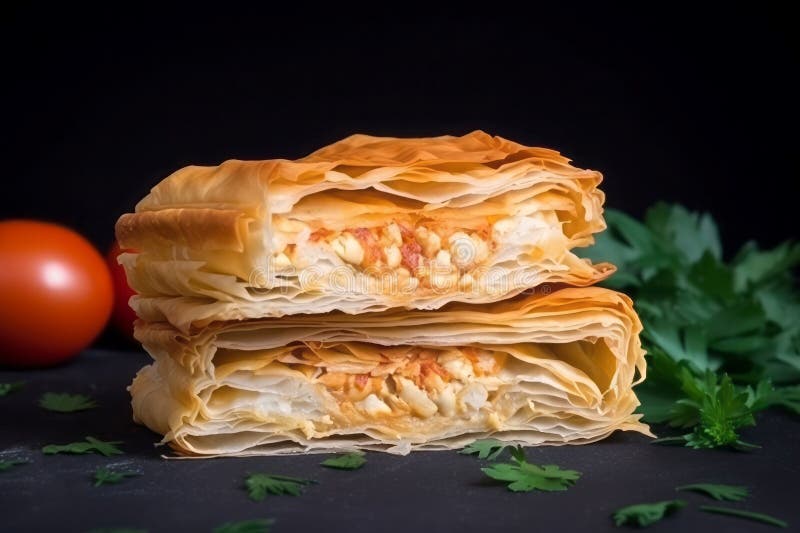 National Dish Borek. Generate Ai Stock Illustration - Illustration of ...