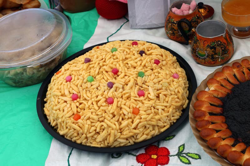 National Dish Chak-chak is on the Festive Table Stock Photo - Image of ...