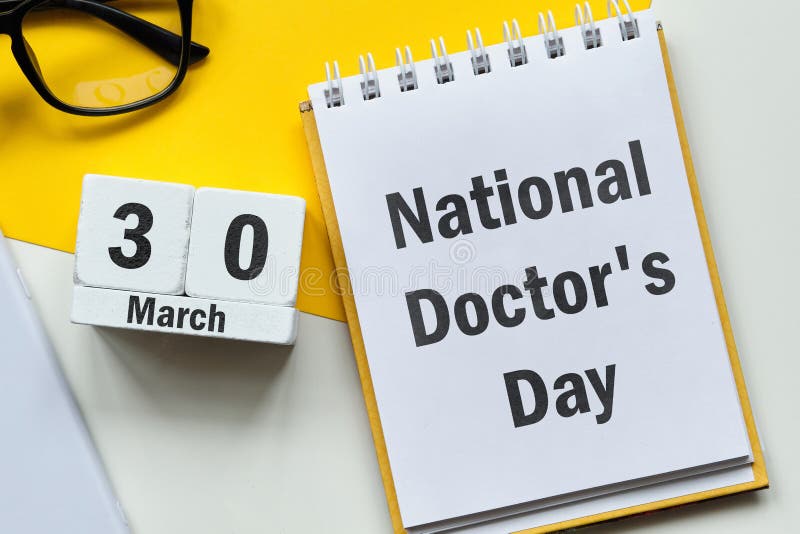 National Doctor Day of Spring Month Calendar March Stock Image - Image ...