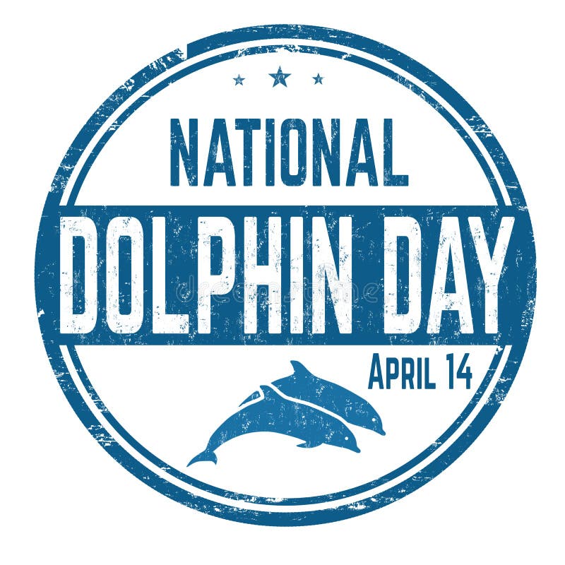 National Dolphin day stock vector. Illustration of april - 178737024