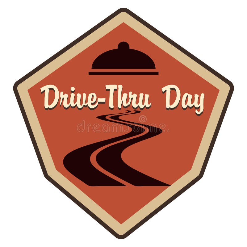 National Drive-Thru Day stock vector. Illustration of event - 394287283