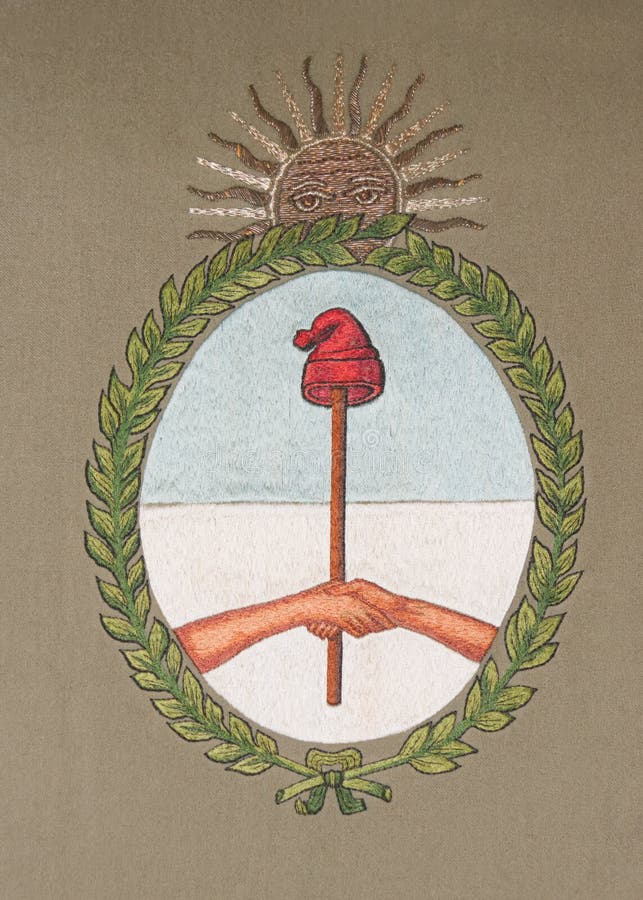 National Emblem of Argentina Stock Photo - Image of gold, emblem: 21599872