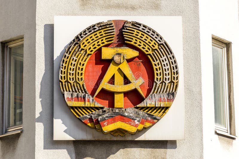 National Emblem German Democratic Republic Stock Photo - Image of ...