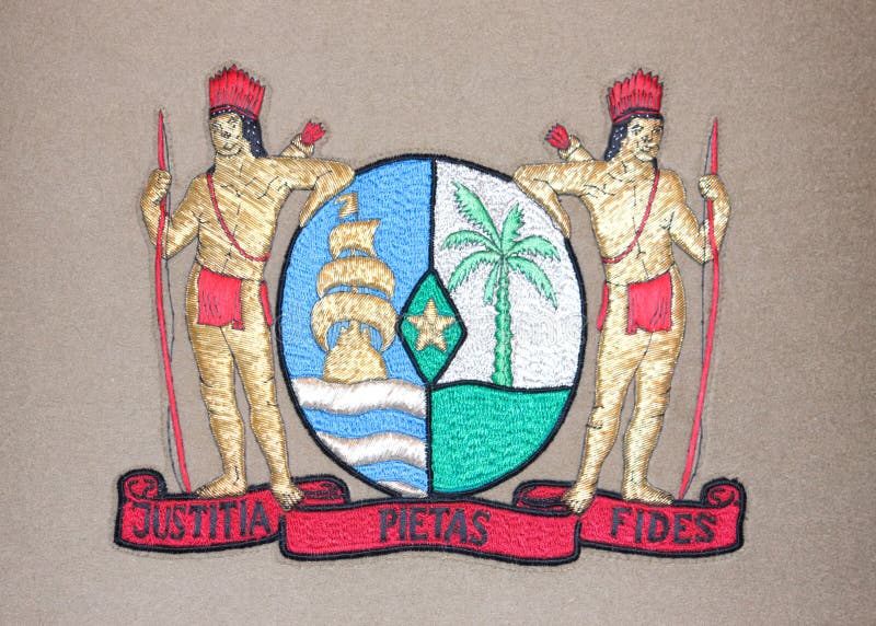 National Emblem Of Suriname Royalty Free Stock Photo - Image: 21599845