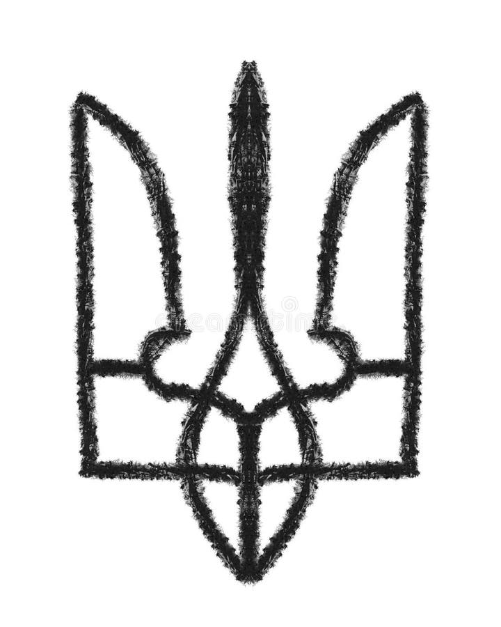 National Emblem of Ukraine Drawn in Line. Continuous Line Drawing Art ... National Emblem of Ukraine Drawn in Line. Continuous Line Drawing Art ...