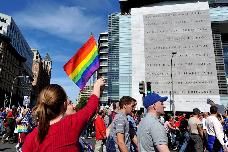 National Equality March in Washington DC Editorial Stock Image - Image ...