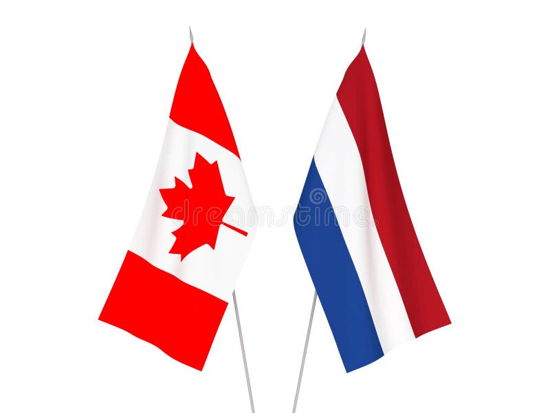 Netherlands and Canada. the Netherlandish and Canadian Flags. Official ...