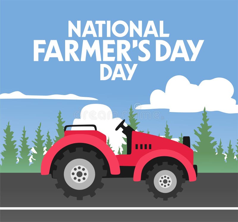 National Farmers Day for All Farmers Stock Vector - Illustration of ...