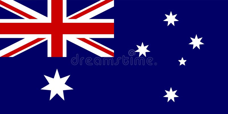 National flag of australia stock vector. Illustration of national ...