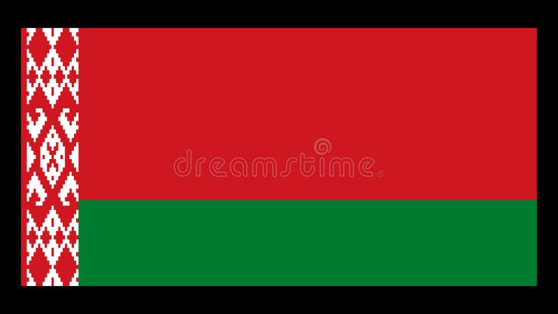 National flag of Belarus stock vector. Illustration of original - 195844859