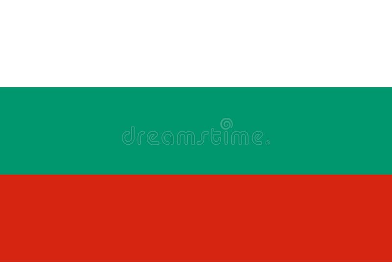 National Flag of Bulgaria Vector Stock Vector - Illustration of nation ...