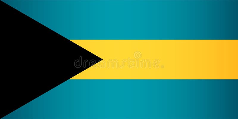 National Flag of the Commonwealth of the Bahamas. Vector Stock Vector ...