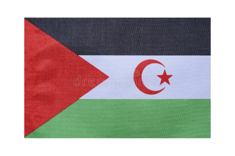 National Flag of the Country Saharan Arab Democratic Republic, Isolate ...