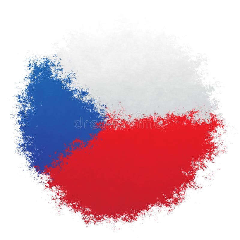 National Flag of Czech Republic Stock Illustration - Illustration of ...