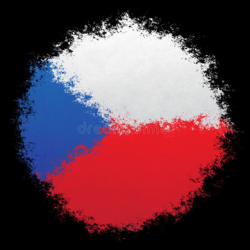 National Flag of Czech Republic Stock Illustration - Illustration of ...