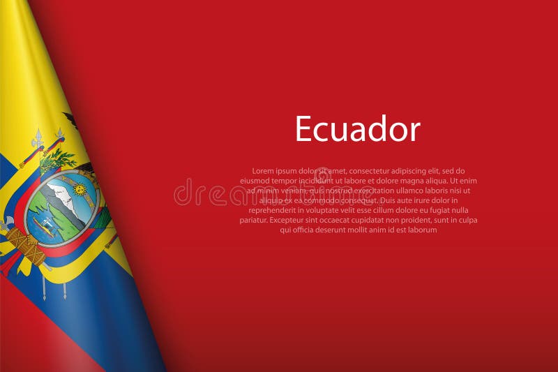 Flag of Ecuador. National Symbol, Vector Illustration Stock Vector ...