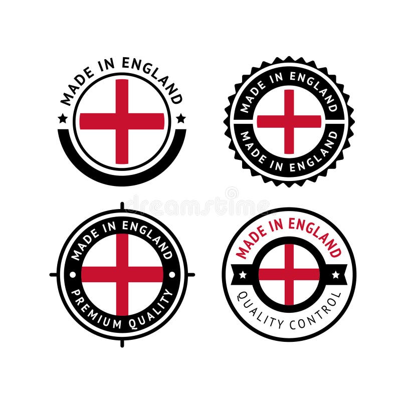 National Flag of the England, Set Flat Vector Icon Stock Vector ...