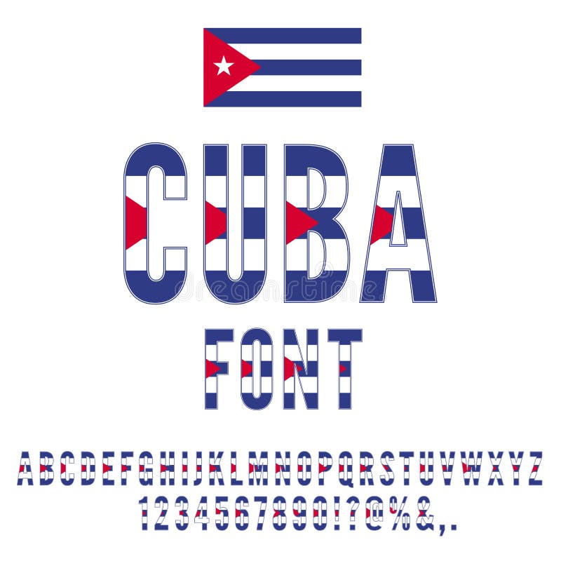 National Flag Font stock vector. Illustration of typography - 81157551