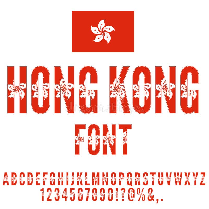 National Flag Font stock vector. Illustration of text - 81158155