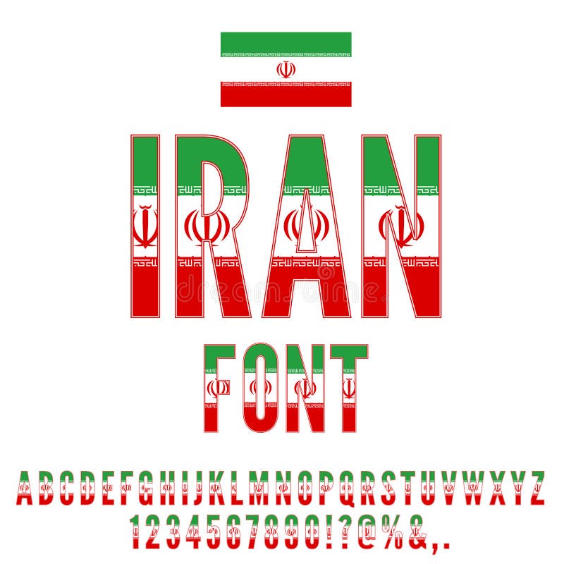 National Flag Font stock vector. Illustration of typography - 81158201